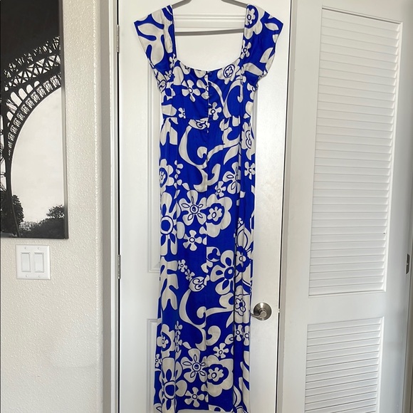 Ranea of Hawaii | Dresses | Vintage 6s Blue Hawaii Maxi Aloha Dress ...